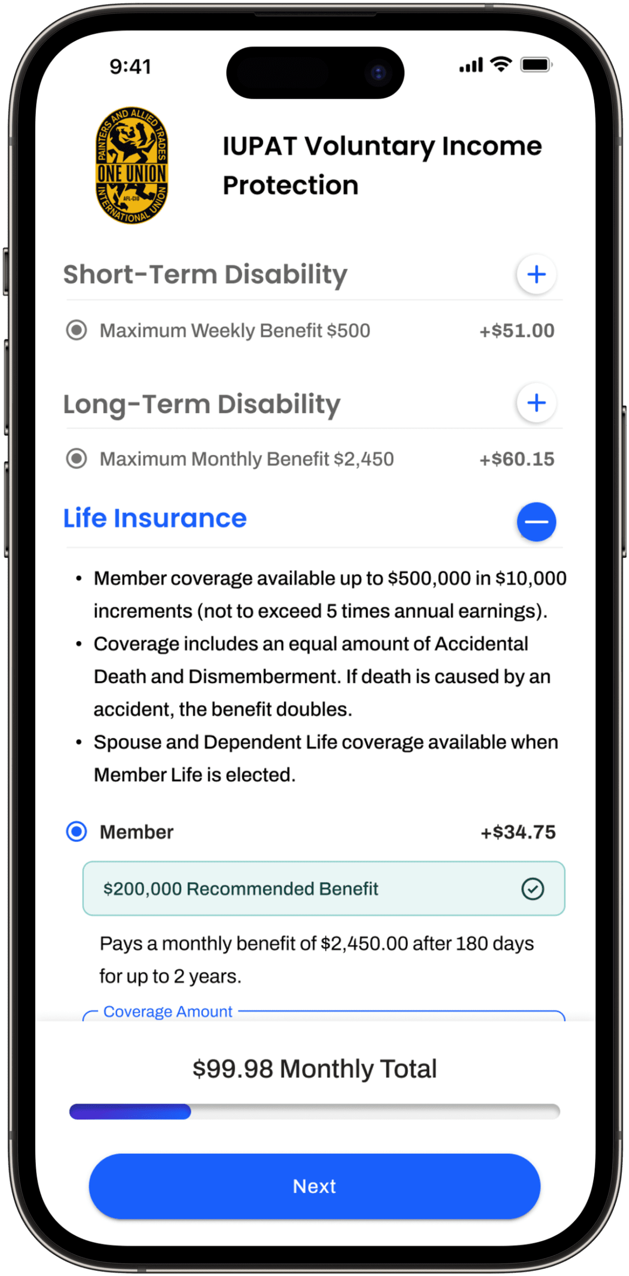 Life and Accidental Death & Dismemberment | IUPAT VIP Plan